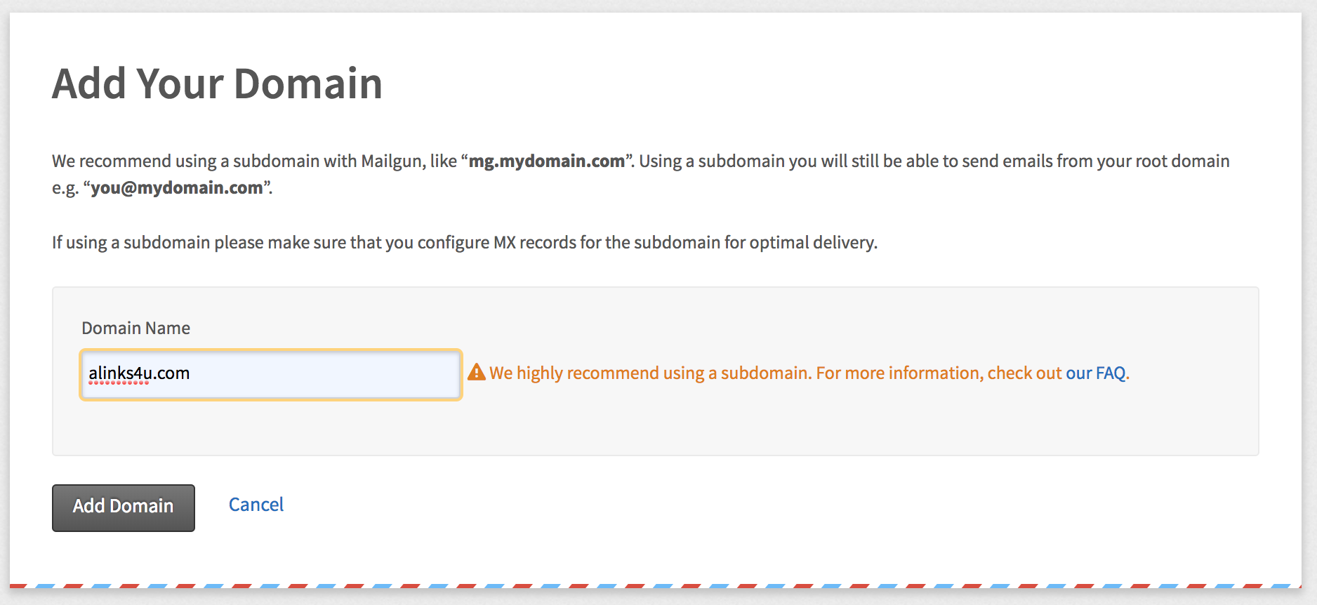 Use Gmail with your own domain for free